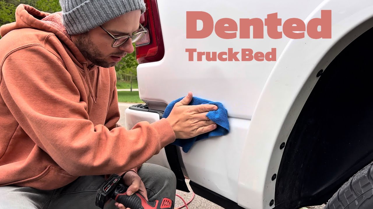 Paintless Dent Removal | Vertical Crease Repair - YouTube