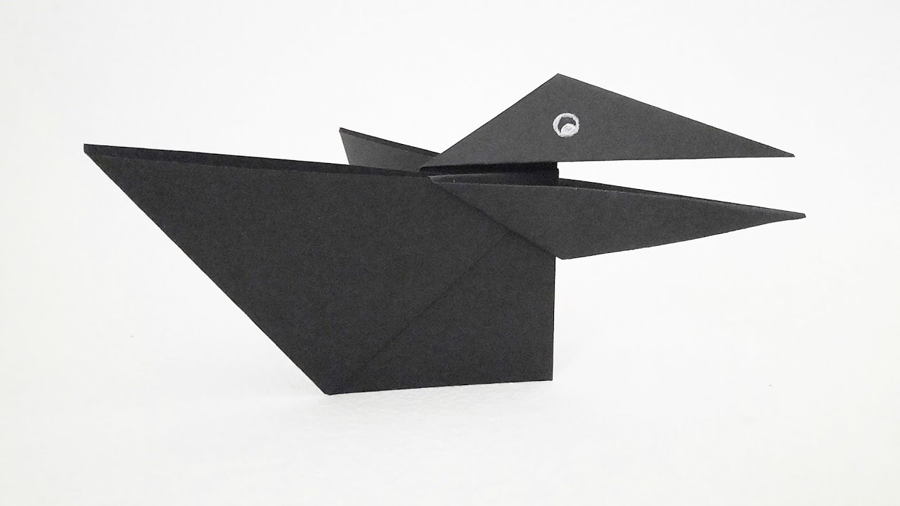 HOW TO MAKE ORIGAMI CROW.... K!dSpecial - 060 14 JUNE 2020 - YouTube