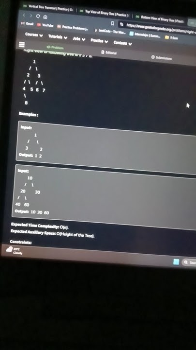Tree traversal for right view #coding #programming #dsa #dsalgo - YouTube