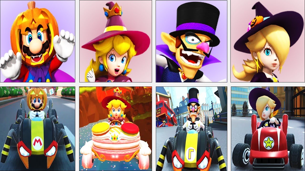 Mario Kart Tour - All Halloween Characters - YouTube