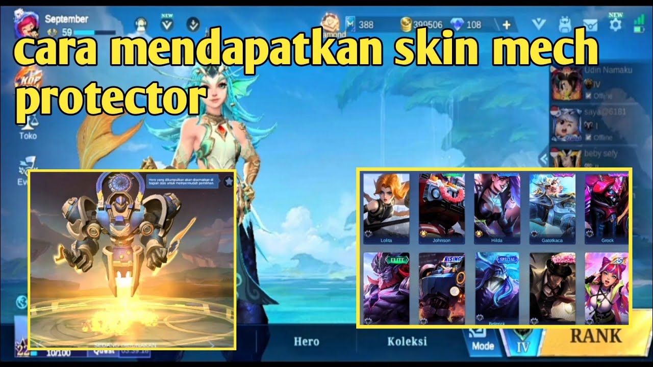 Cara Mendapatkan Skin Uranus Mech Protector - YouTube
