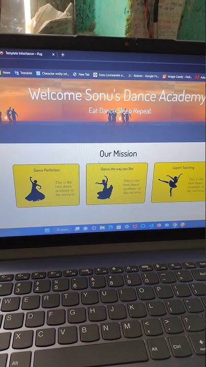 create a simple dance website using HTML5 CSS javascript #shorts #viral ...