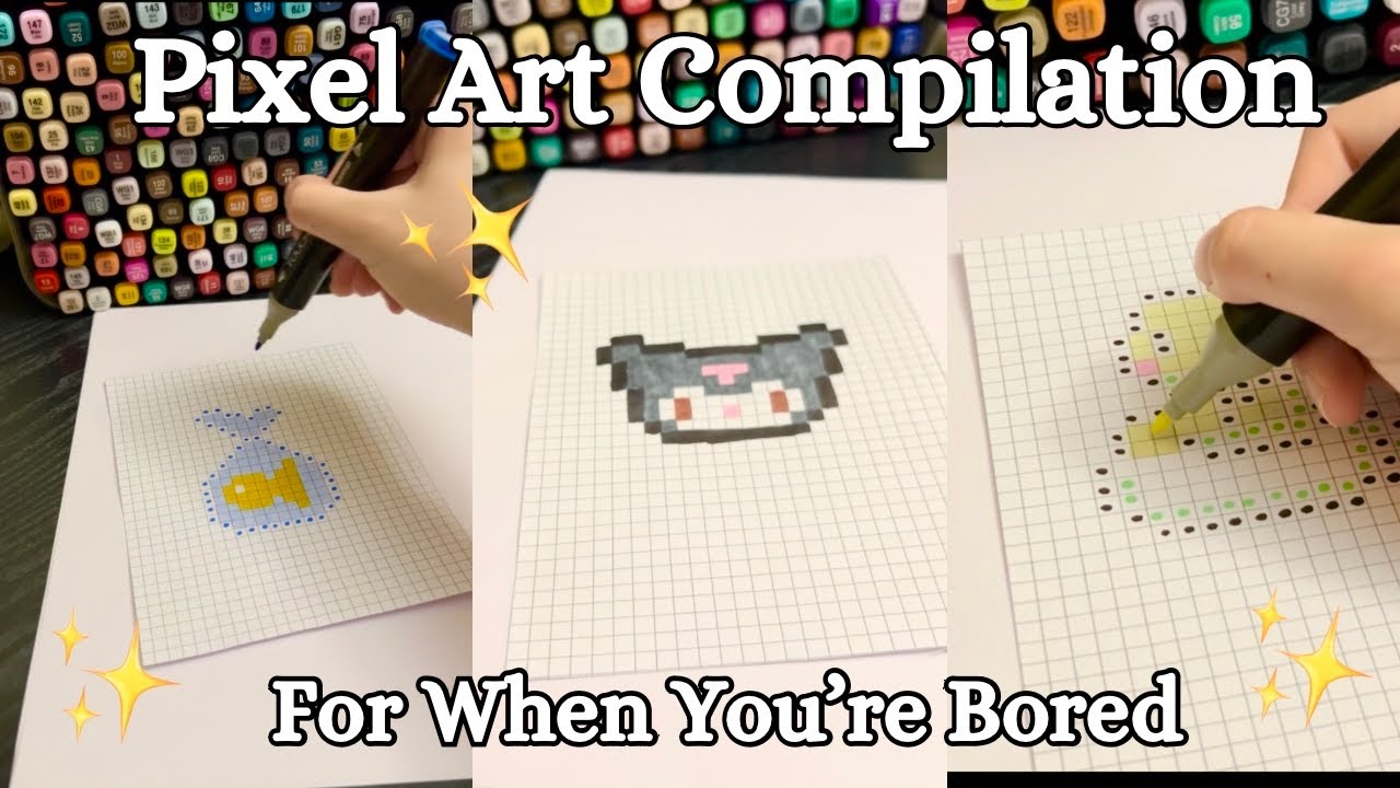 Simple Pixel Art Ideas When You’re Bored Compilation #1 - YouTube