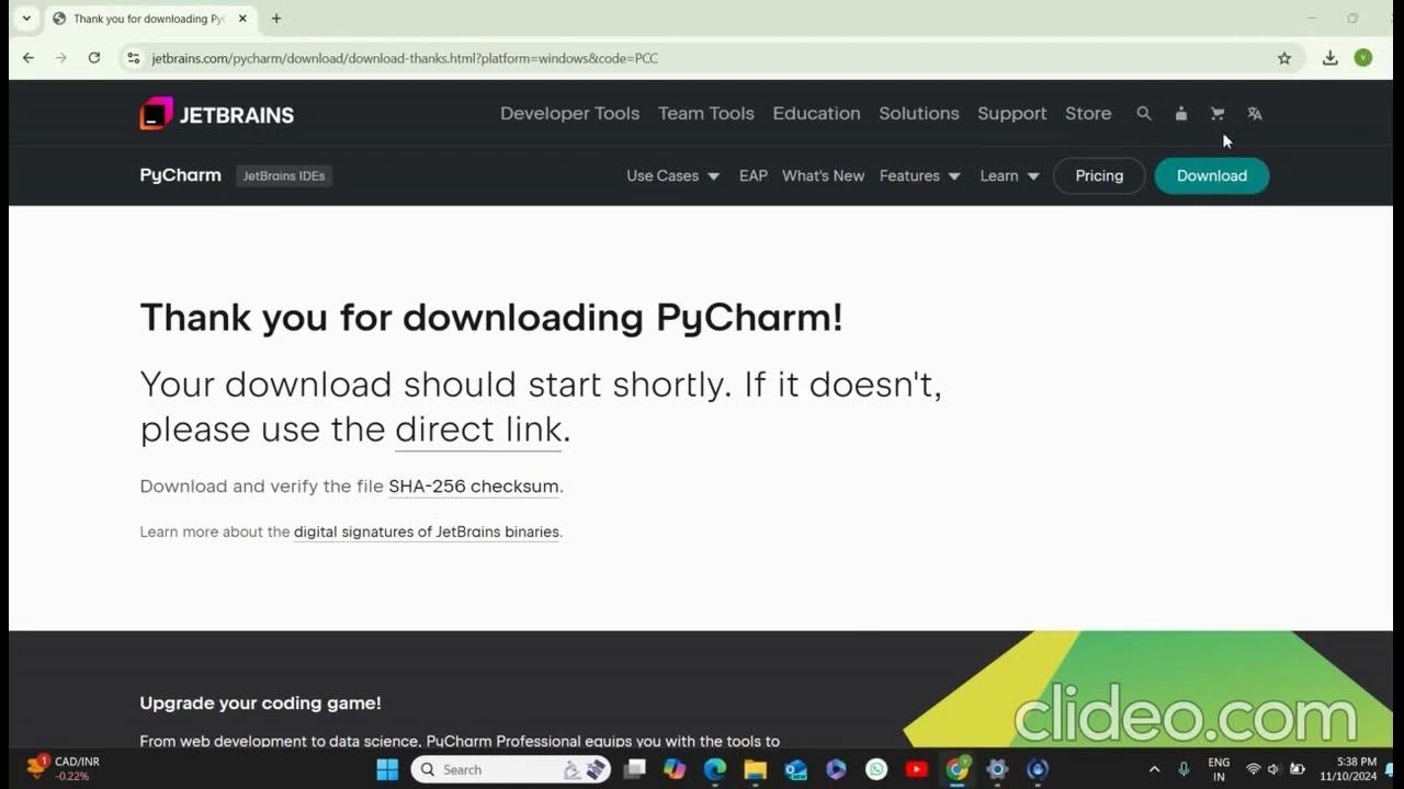pycharm installation | Python | beginner - YouTube