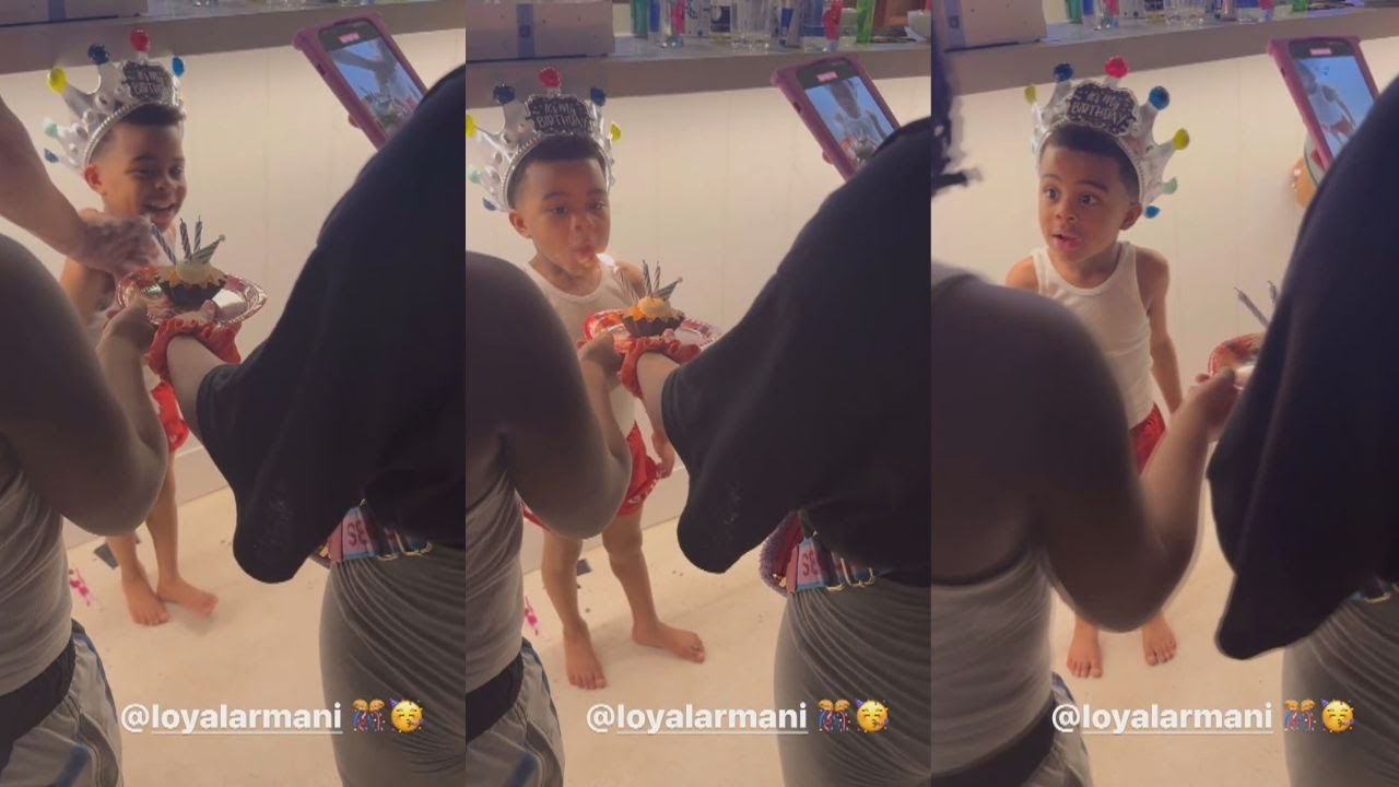 Jayda Sings Happy Birthday To Son Loyal - YouTube