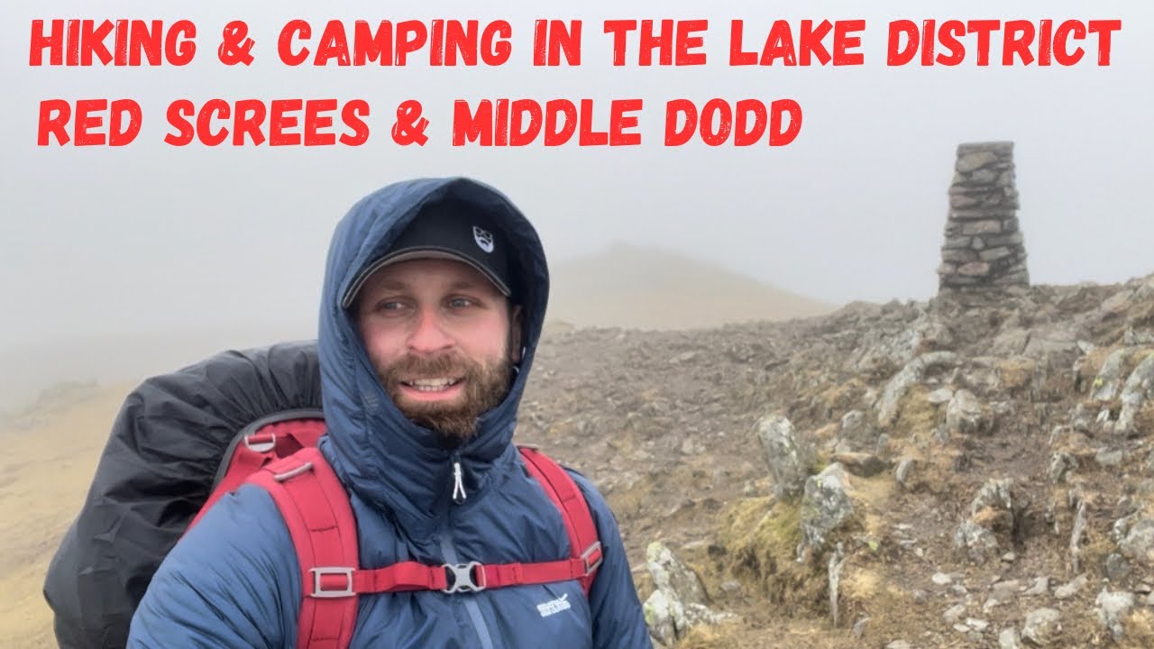 HIKING & CAMPING in the Lake District - Red Screes & Middle Dodd. - YouTube