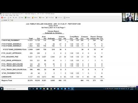 Agtek 4D - How to read Agtek4D Earthwork Reports 101 - YouTube