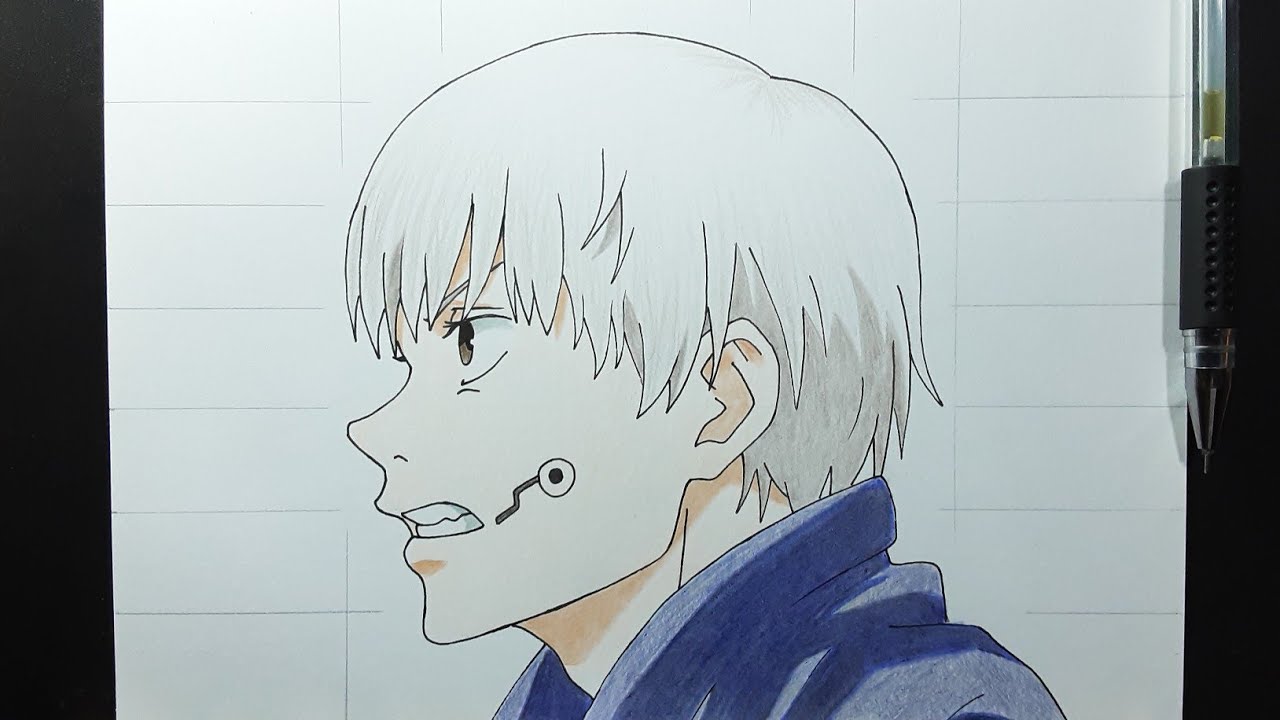how to draw Inumaki Toge - YouTube