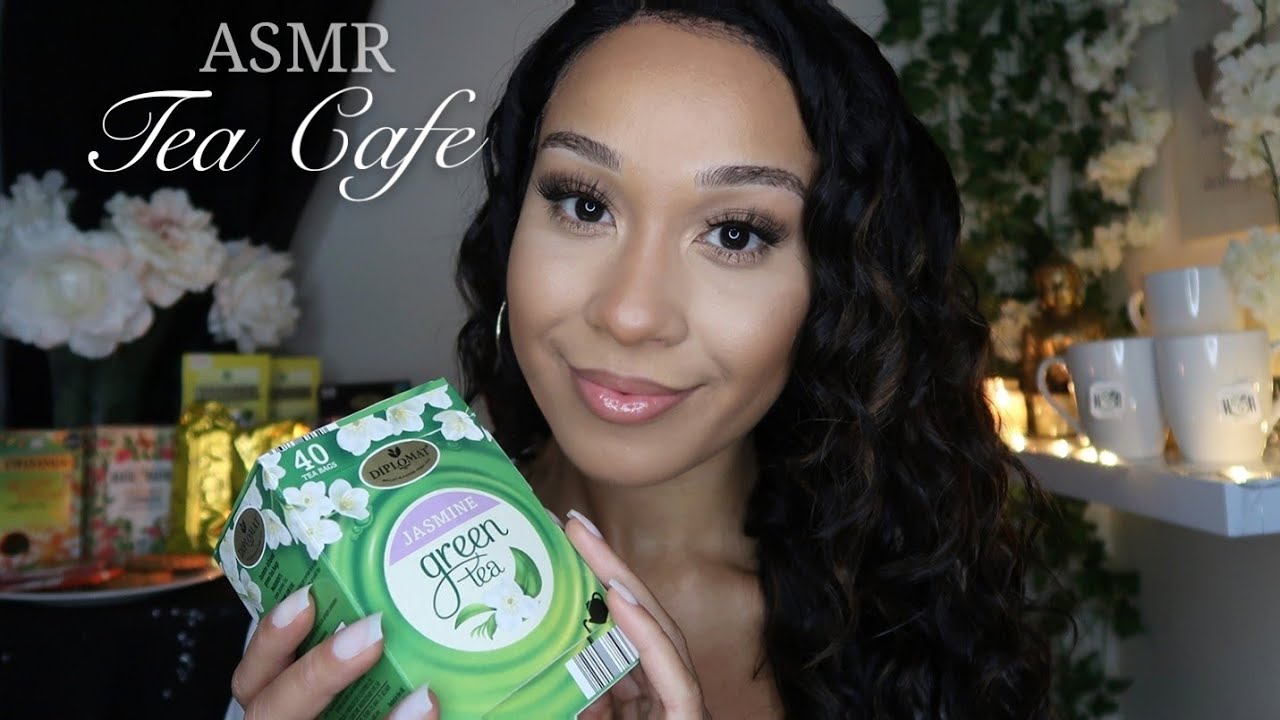 ASMR Dreamy Sleepy Tea Cafe RP☕️🌙 Crinkles, Soft Whispers W/ Cosy ...