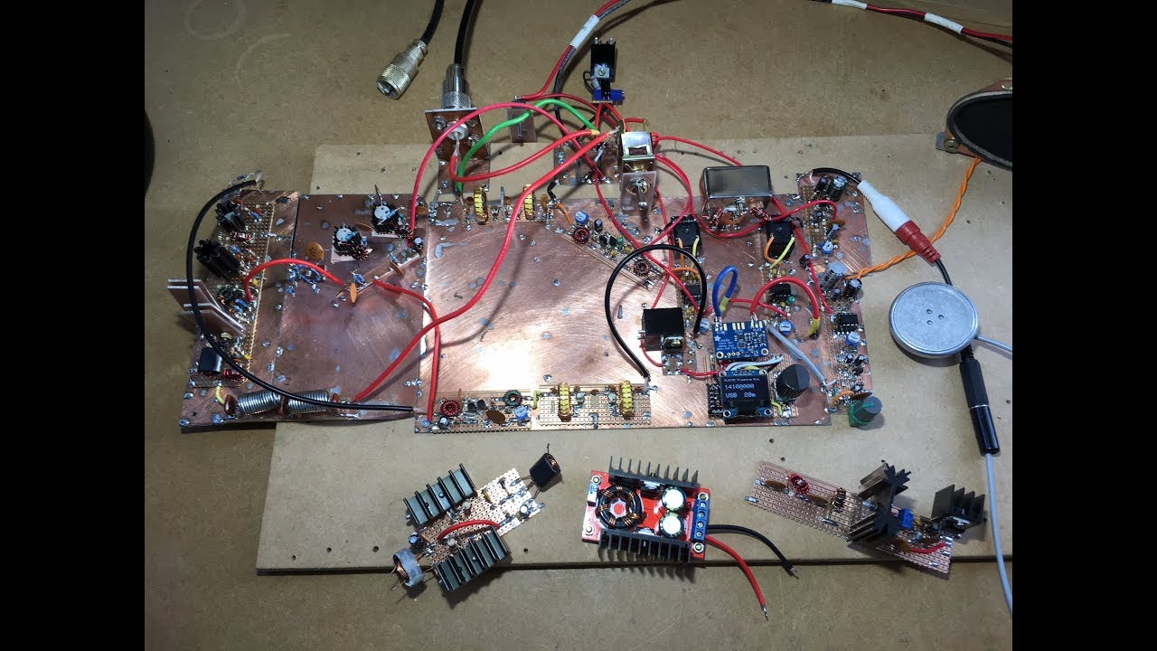Homebrew Portable 20m SSB Transceiver Part 4 - Transmit Tests - YouTube