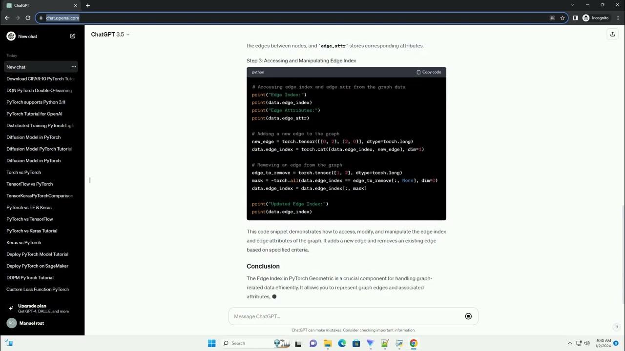 edge index pytorch geometric - YouTube