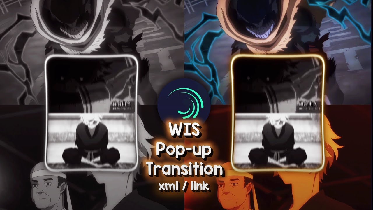 Wis Pop Up Transition Tutorial | Alight Motion | Xml/link Available ...