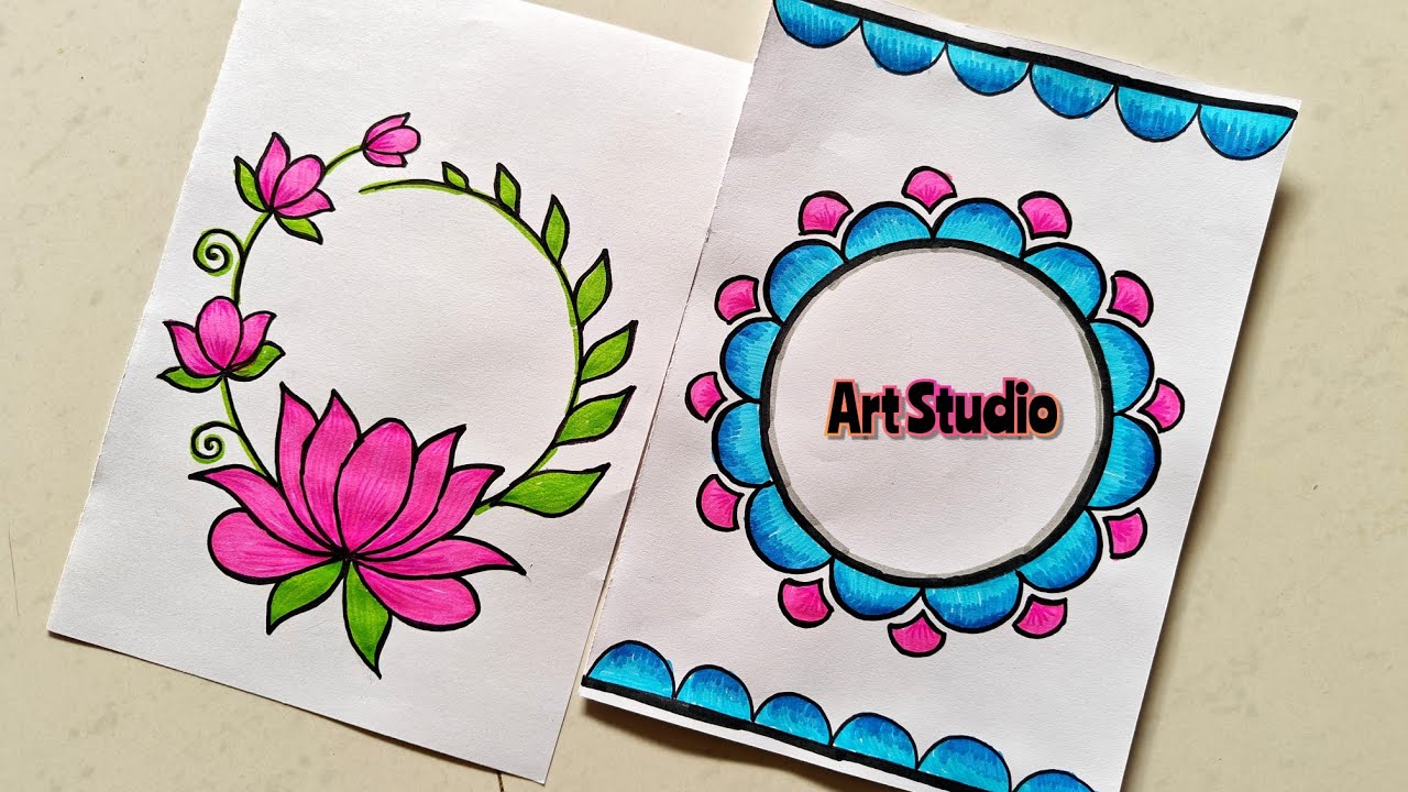 Circle ⭕Border Design/Project Work Designs/Project Design ...