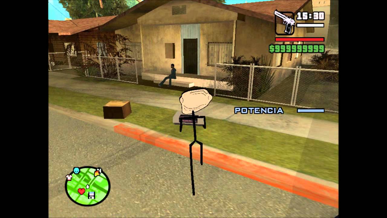 Gta San Andreas un Dia con Troll Face - YouTube