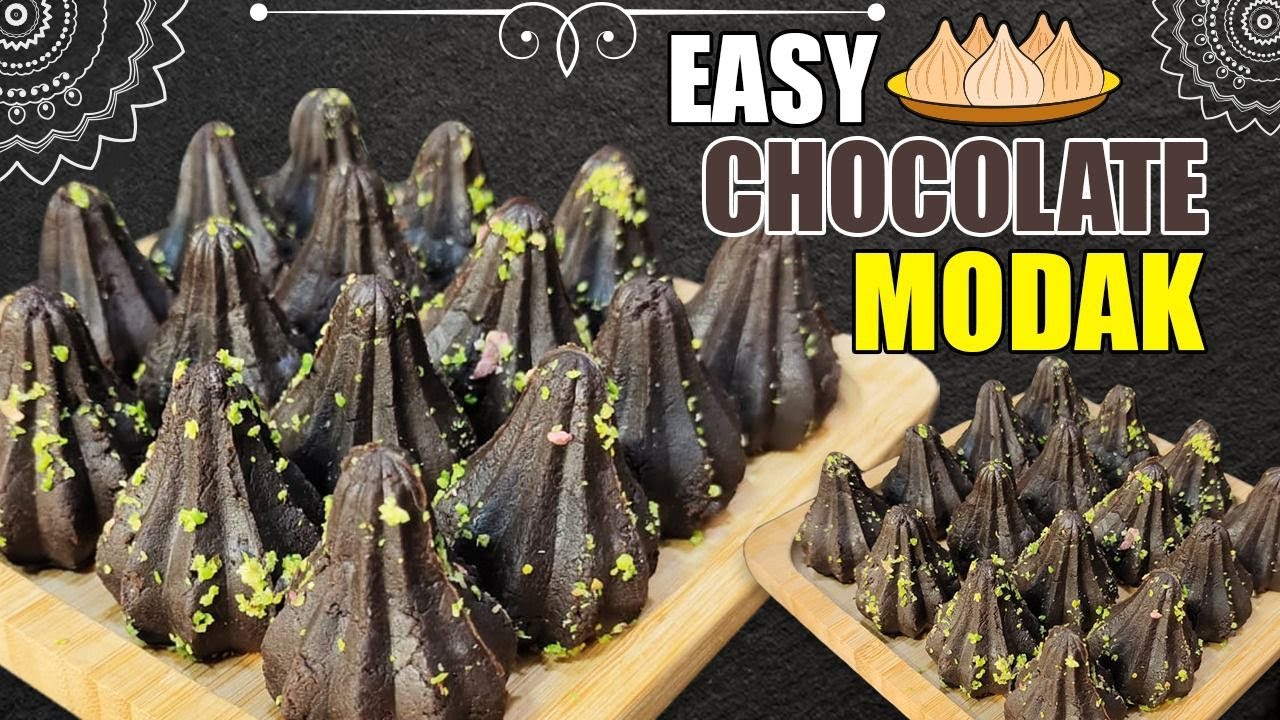 Easy Chocolate Modak In 15 Minutes | Chocolate Modak Recipe | कम सामान ...