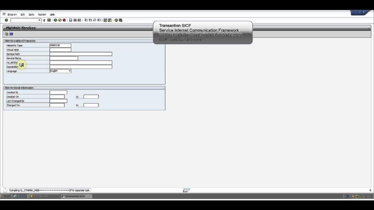 SAP ERP Activate SICF services - YouTube