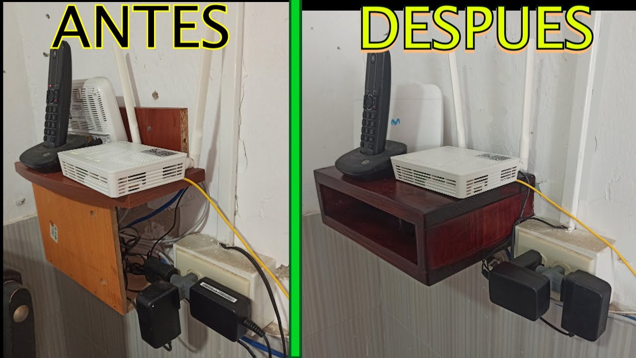 Repisa para el Router o Decodificador. Soluciones Caseras N°1 - YouTube