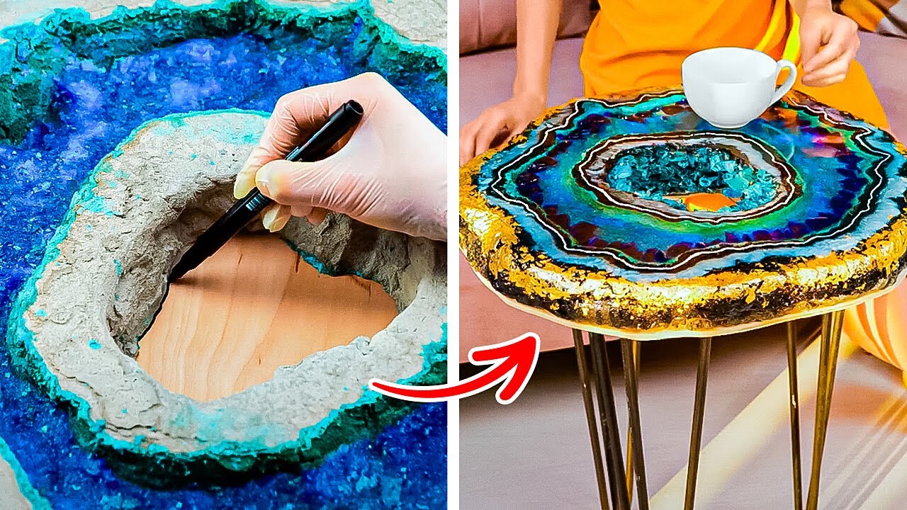 From Scrap to Chic: Impressionante projeto de mesa DIY - YouTube
