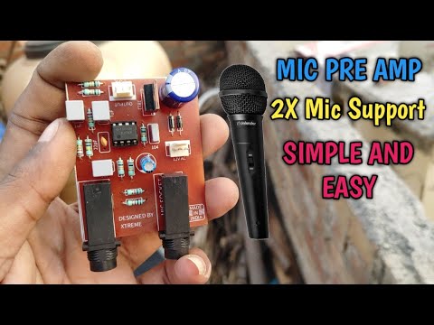 Microphone Pre Amplifier Board For AF5 Cabinet || 2X MIC SUPPORTS ...