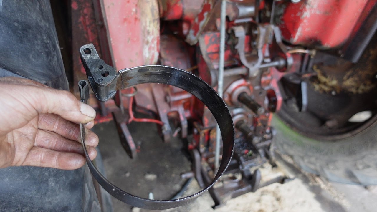 International tractor hand brake band replacement 574 - YouTube