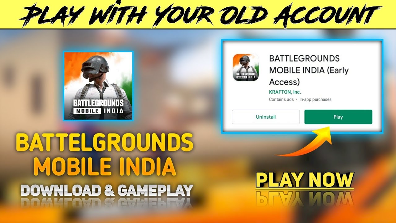 How Login Old Account In BGMI | Download & Install | (Early Access ...