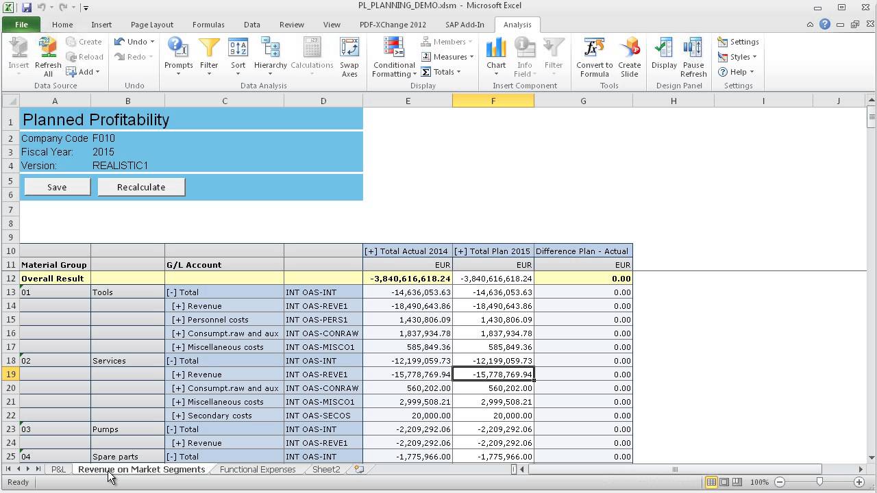 Financials Planning Model with SAP HANA - YouTube