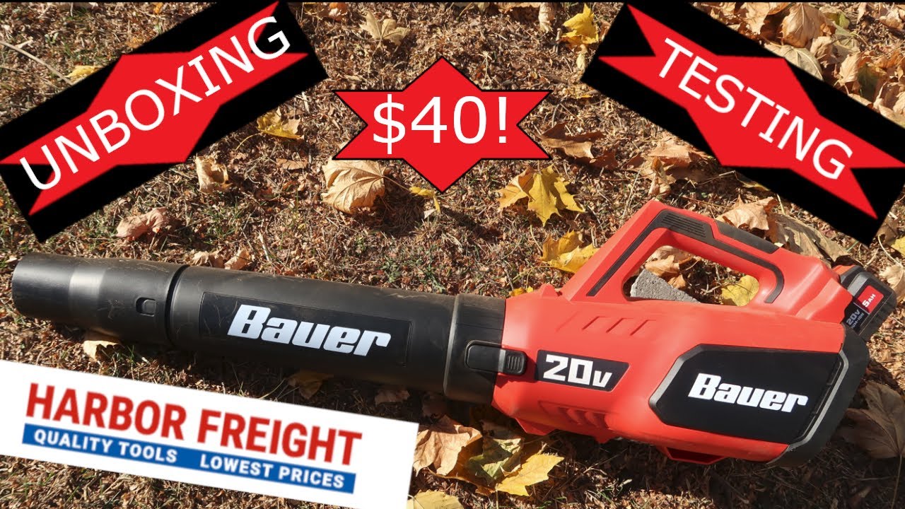 Unboxing & Testing Of A Harbor Freight (BAUER Brand) 20V Cordless Jet ...