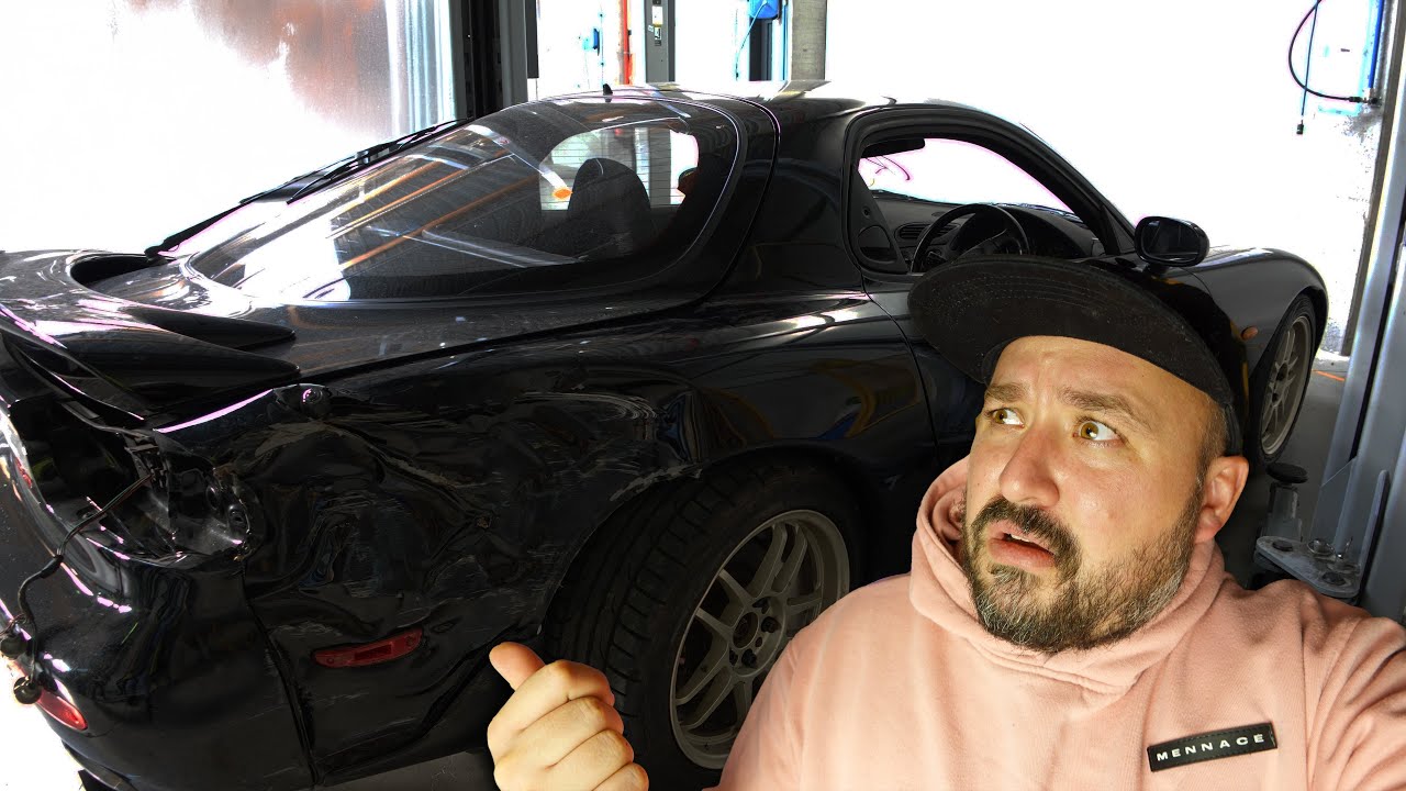 Seeing My CRASHED RX7 For The First Time! - YouTube