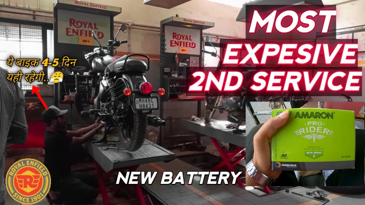 Most Expensive 2nd Service of classic 350 | New Battery | Second ...