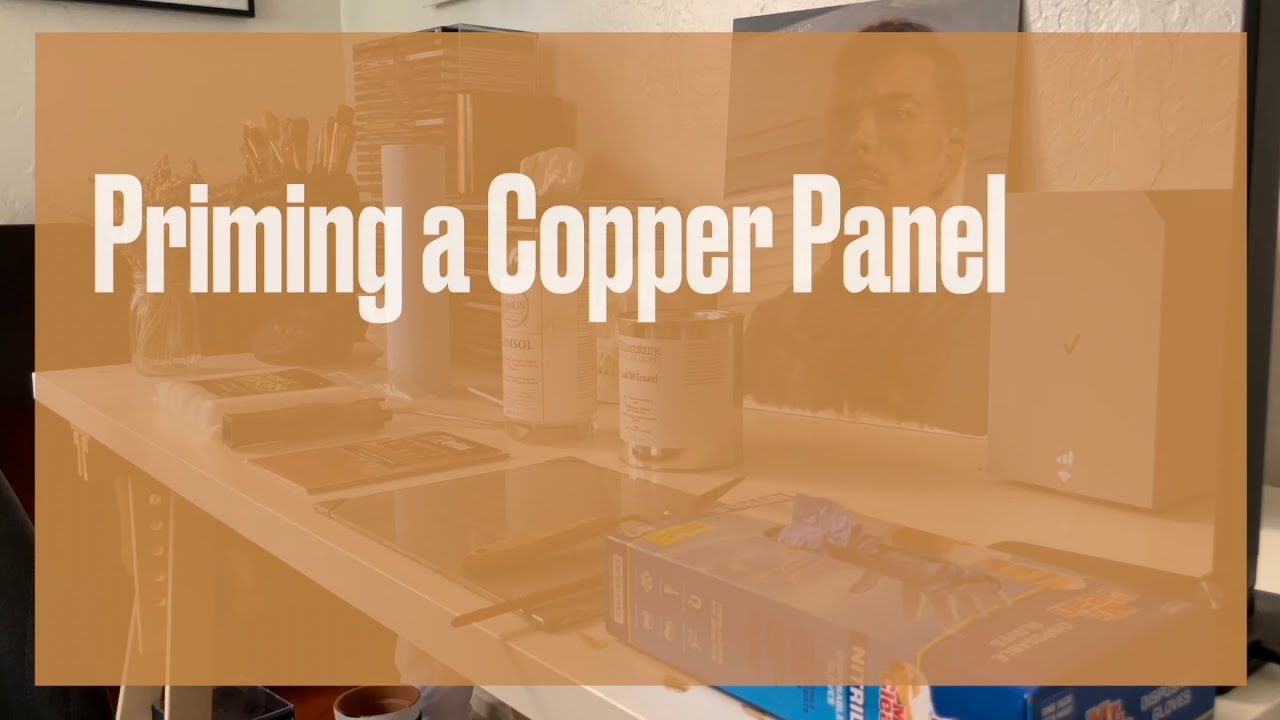 Priming a Copper Panel for Oil Painting - YouTube