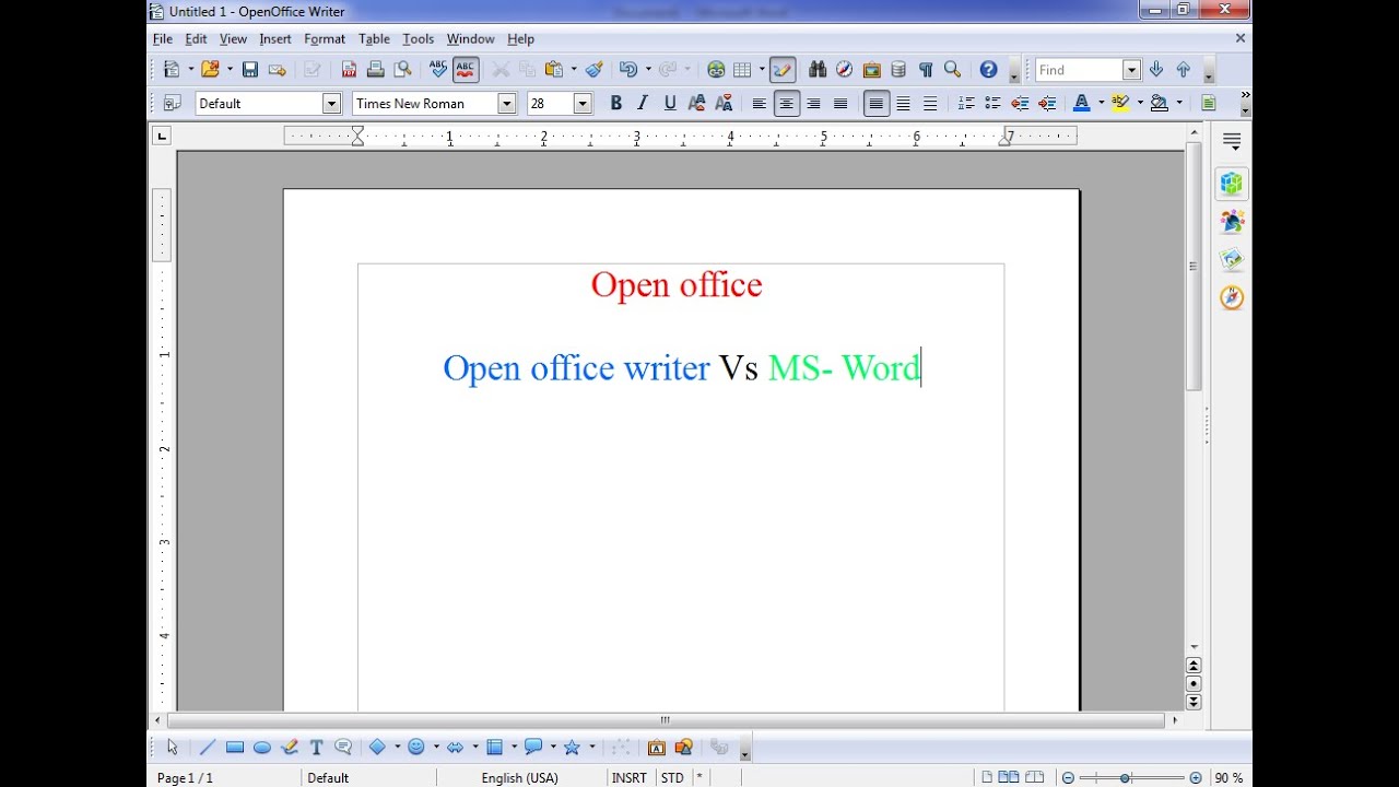 Class 10 Word Processing (#OpenOffice Writer Vs MS Word) - YouTube