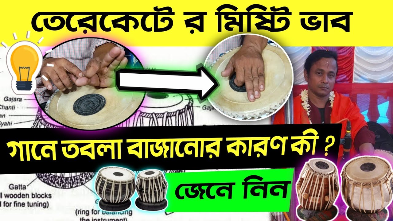 গানে তবলা বাজানোর কারণ কী ? | Mor Ghumo Ghore With Tabla | Advance ...