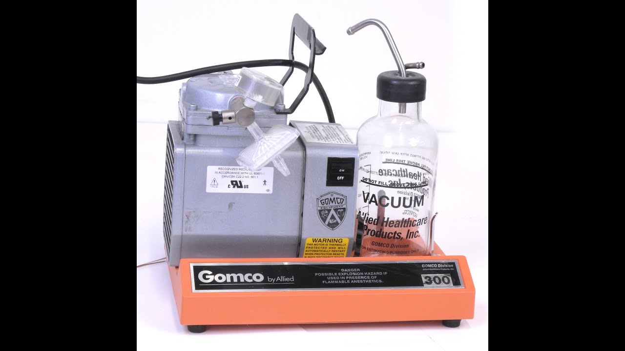 Allied Healthcare Gomco 300 Table Top Vacuum Aspirator with Glass ...