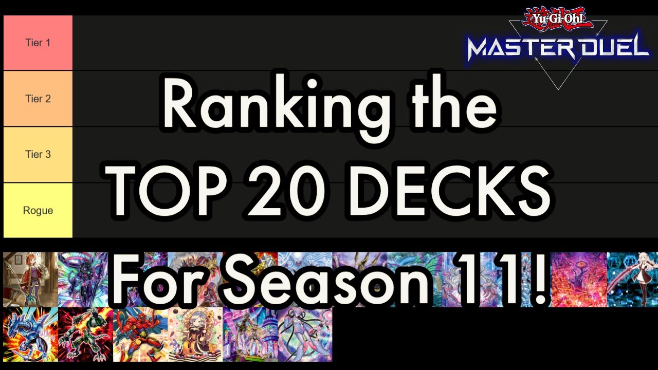 Ranking The TOP 20 DECKS! Master Duel Season 11 Metagame Analysis - YouTube