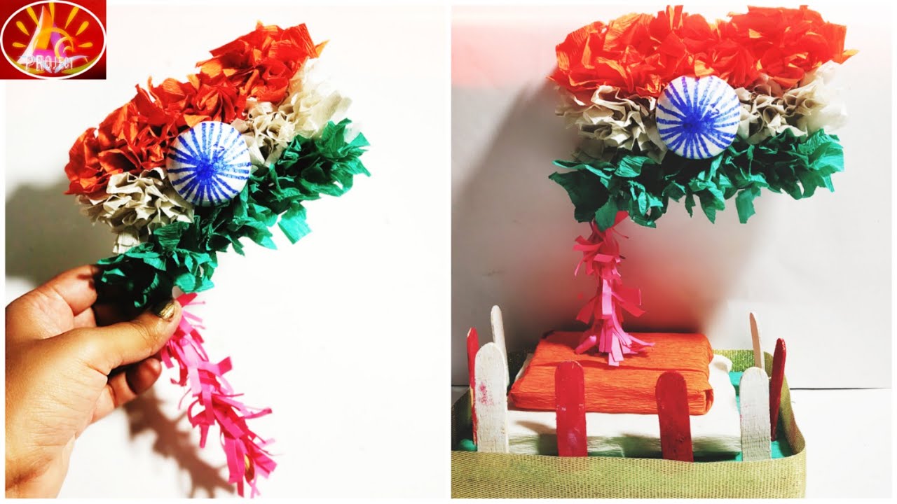 How to make Flag of India| Indian Flag Making Idea|National Flag Craft ...