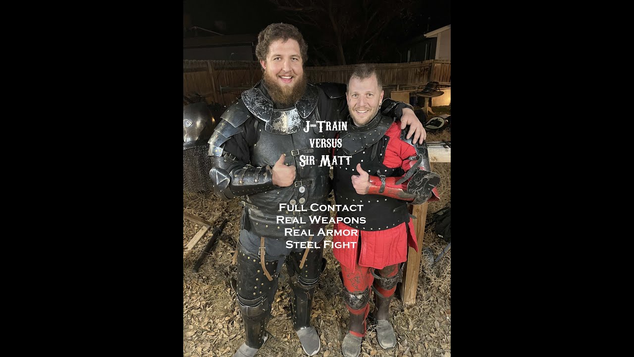 Sir Matthew Lafferty GVAB Initiation Steel Fight in Full Armor - YouTube