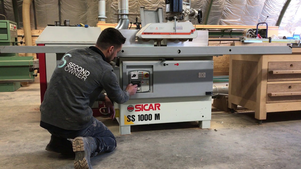 Table milling machine spindle moulder Sicar SS 1000 M - YouTube