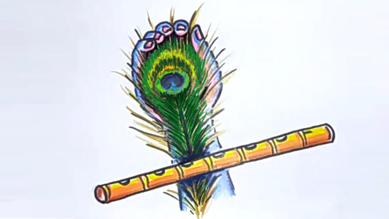 geeta mahotsav par drawing / gita jayanti per drawing / bhagavad gita ...