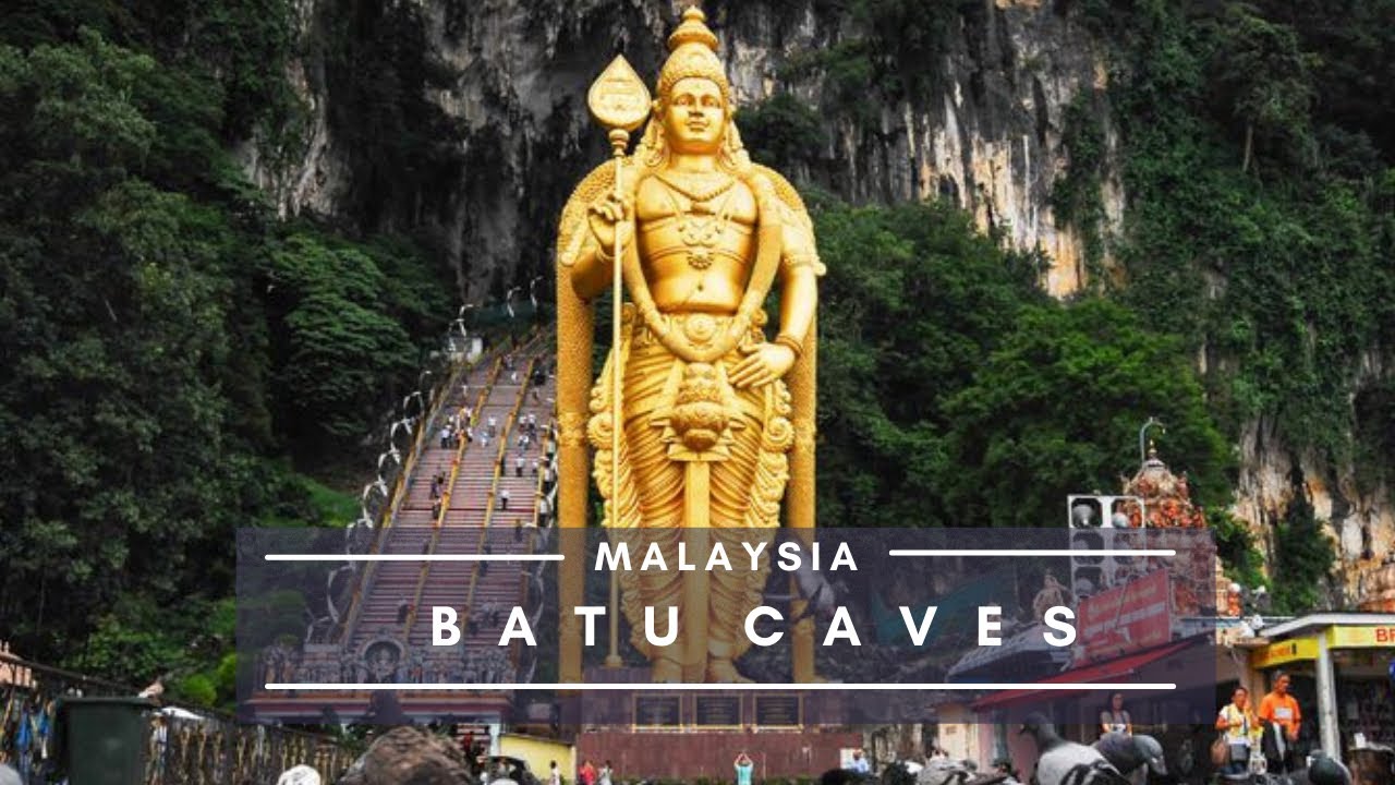 Limestone hill that has a series of caves and cave temples in Gombak ...