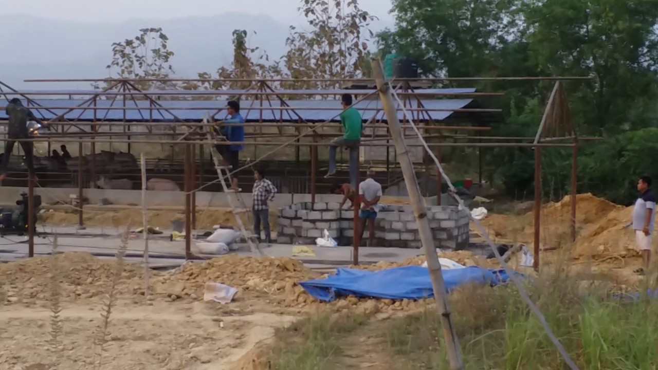 Lumbini Live Stock Agro Farm house construction - YouTube