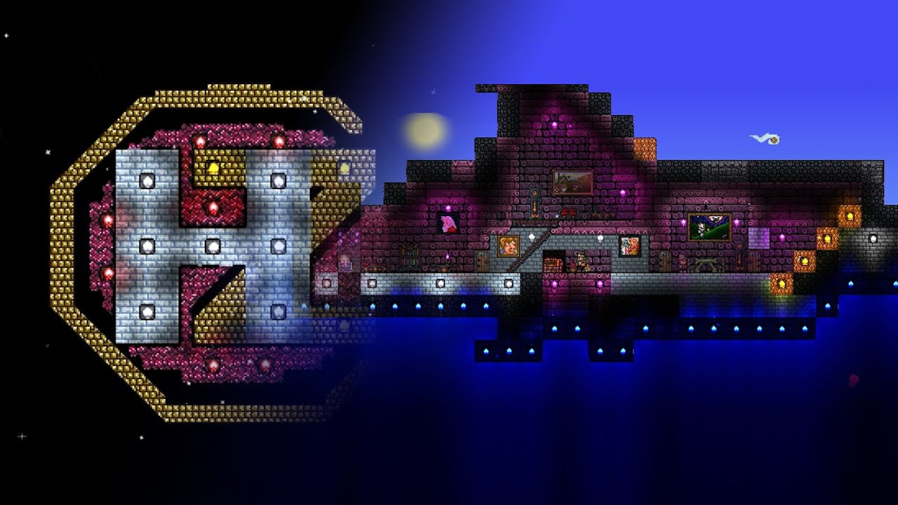 Terraria - Building a Megashark House - YouTube