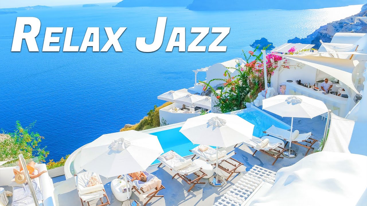 Relaxing Jazz Music with Infinity Pool Views in the Mediterranean ...