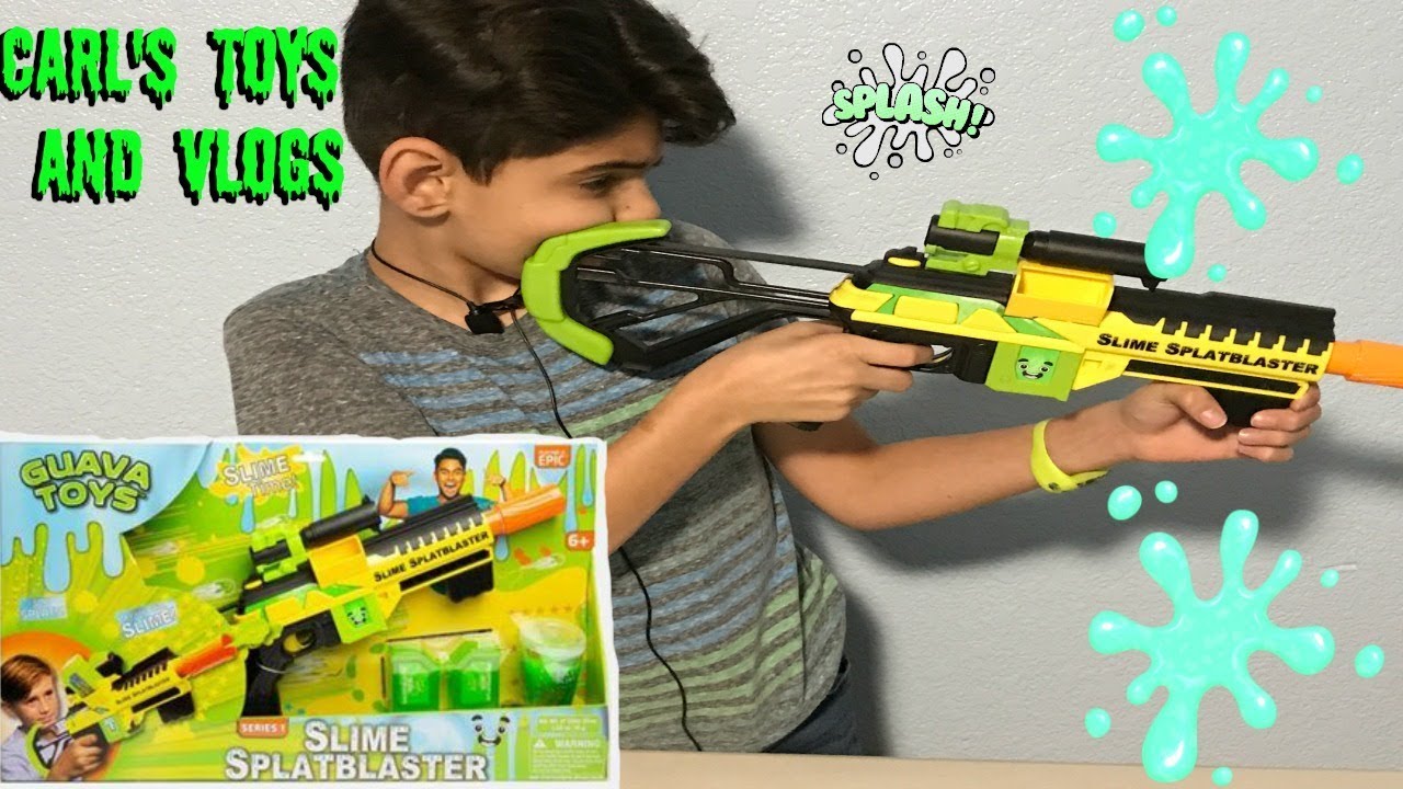 TOY REVIEW SLIME SPLAT BLASTER! | kids toys and games - YouTube