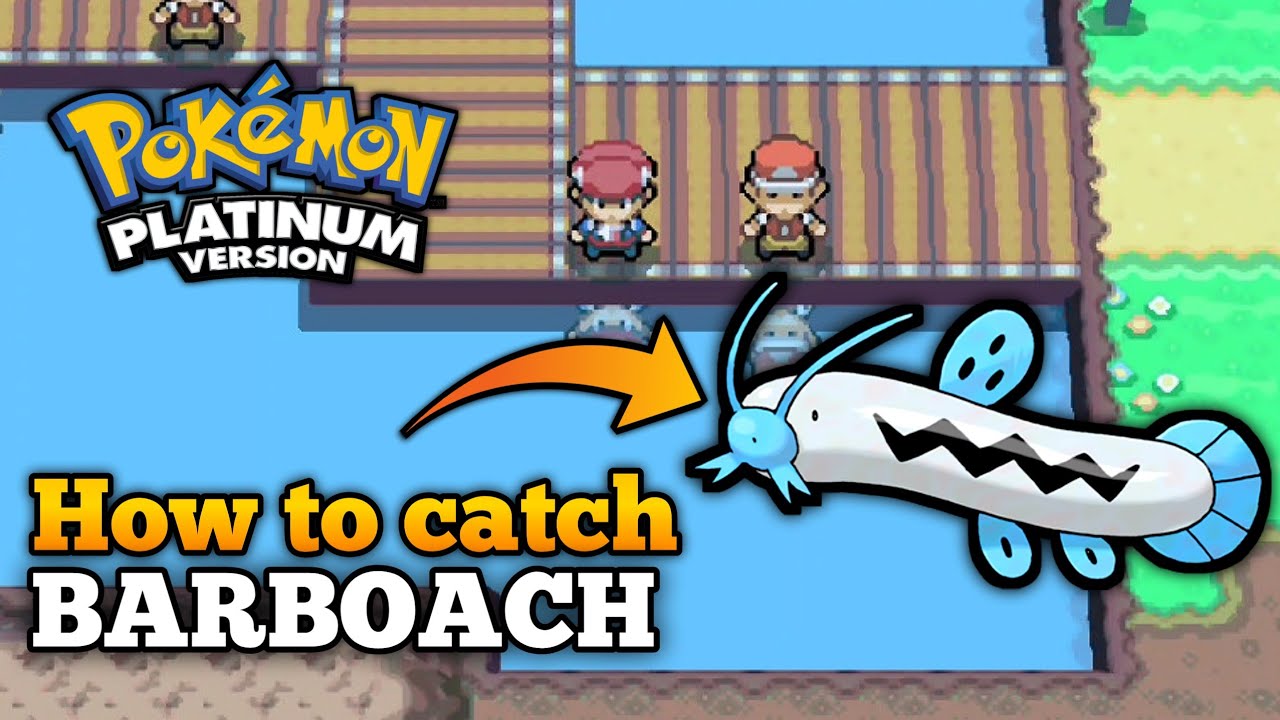 How To Catch Barboach In Pokemon Platinum | Barboach Location - YouTube