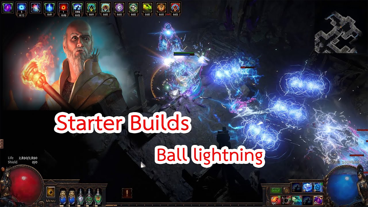 3.12 Poe Starter Builds Ball lightning แนะนำมือใหม่ฉบับละเอียด - YouTube