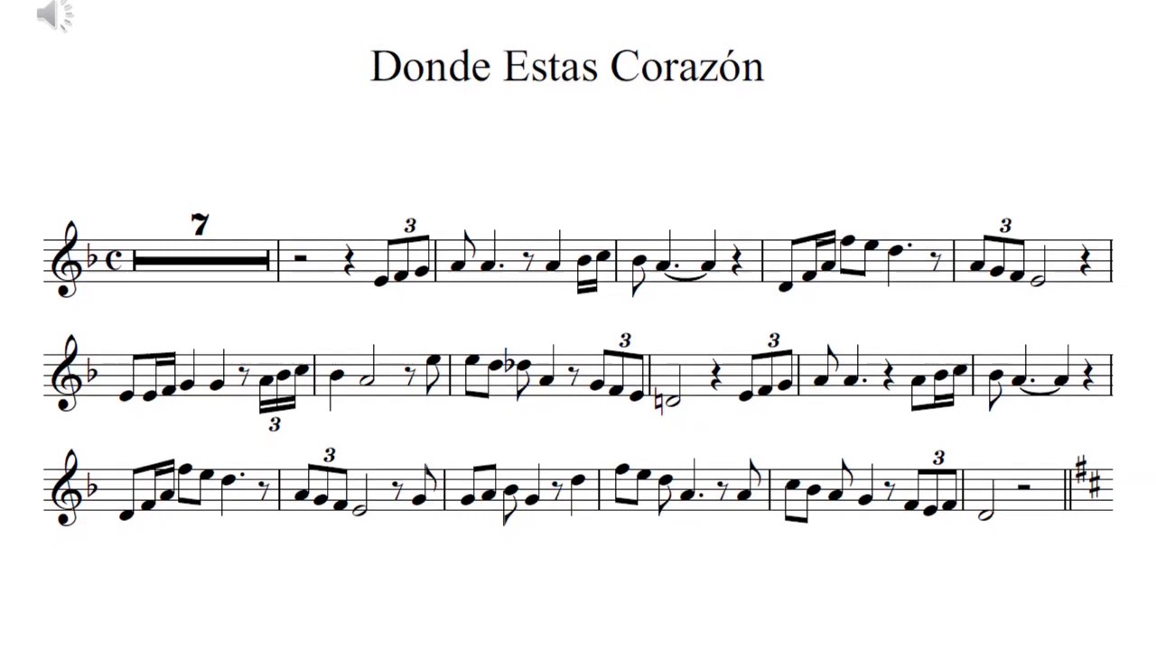 Donde esta corazon = Karaoke con partitura Edwin Gonzalez M. - YouTube