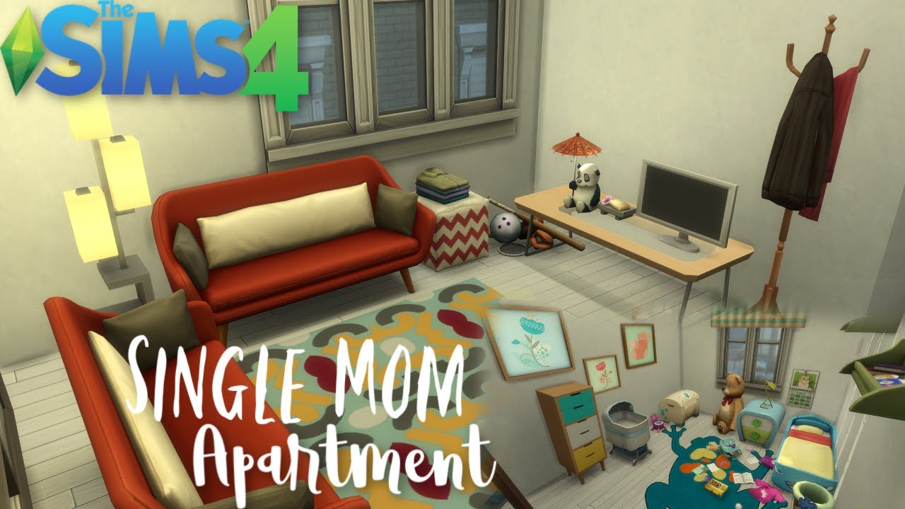 Single Mom Apartment - Sims 4 Speedbuild - YouTube