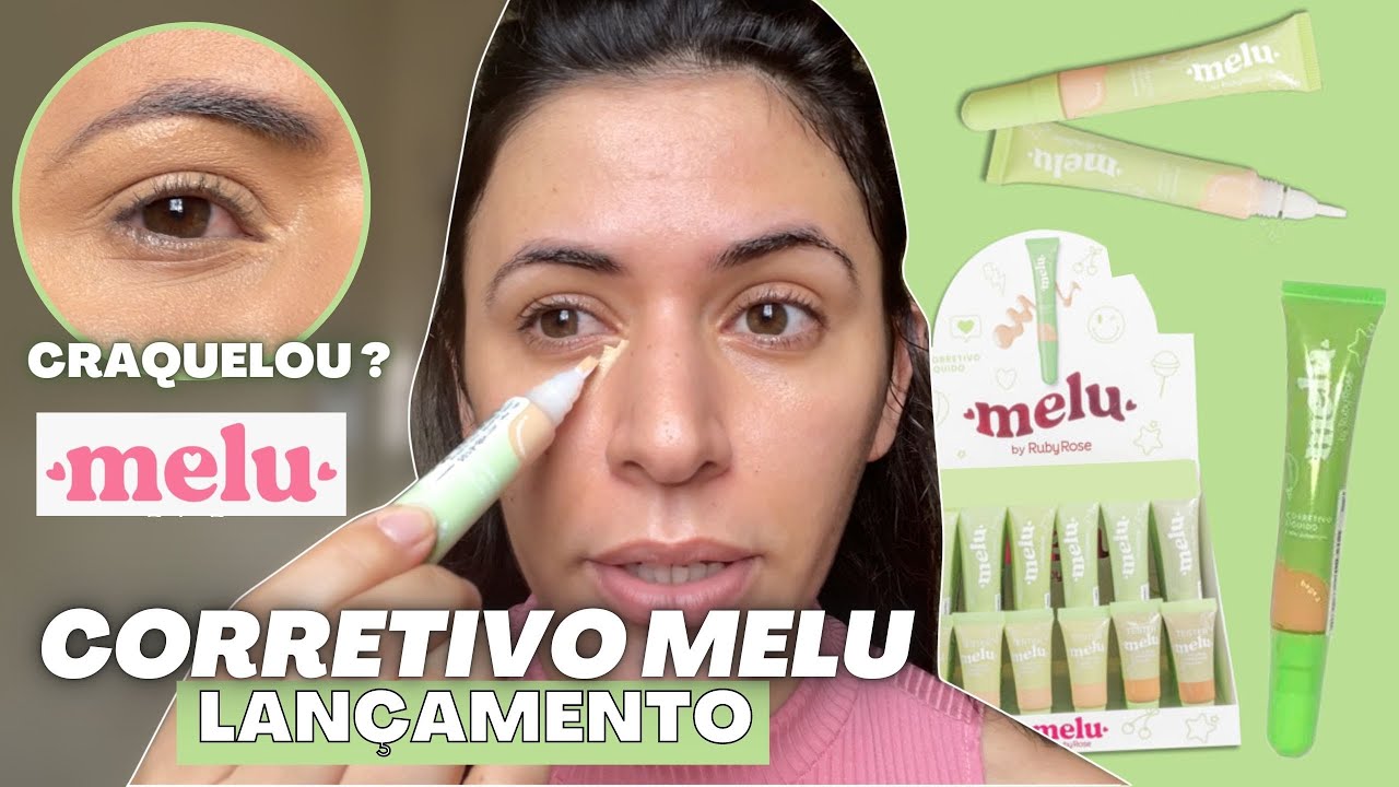 Testando Corretivo Líquido Melu da Ruby Rose - Lançamento baratinho com ...