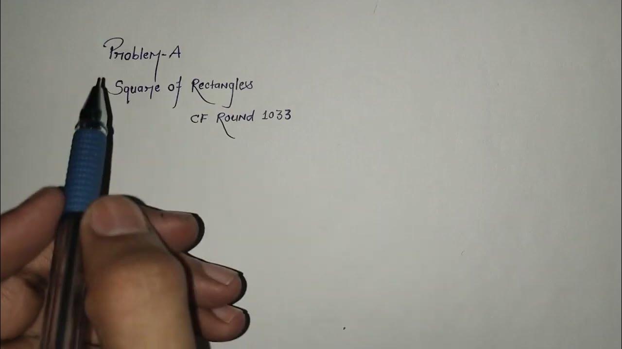 Problem A - Square of Rectangles Codeforces solutions || Codeforces Round 1033 (Div 2) solutions ...