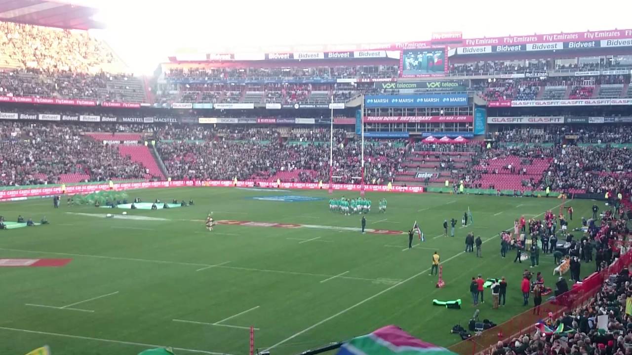 Springboks running on (SA vs Ireland in Johannesburg 18 June 2016 ...